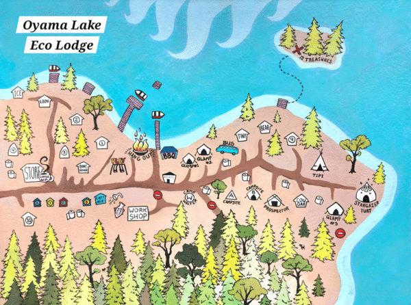 Info & Map – Oyama Lake Eco Lodge